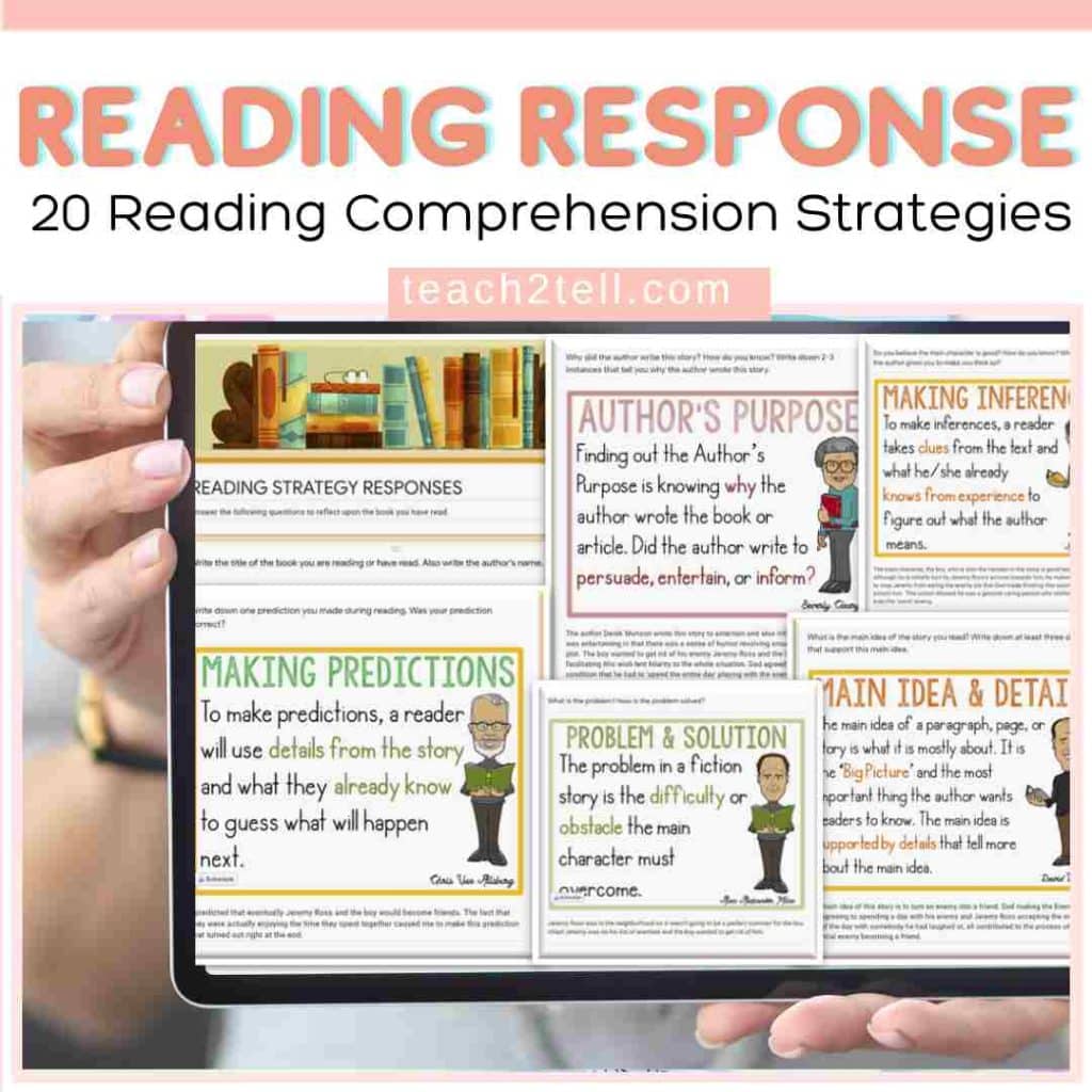 Reading Response Activities for Fiction Books Digital
