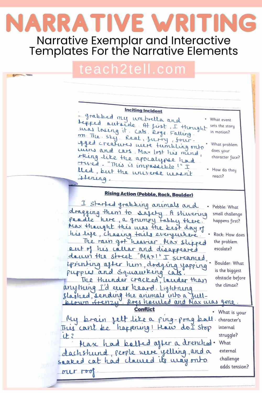 Free Interactive Narrative Writing Notebook for Educators