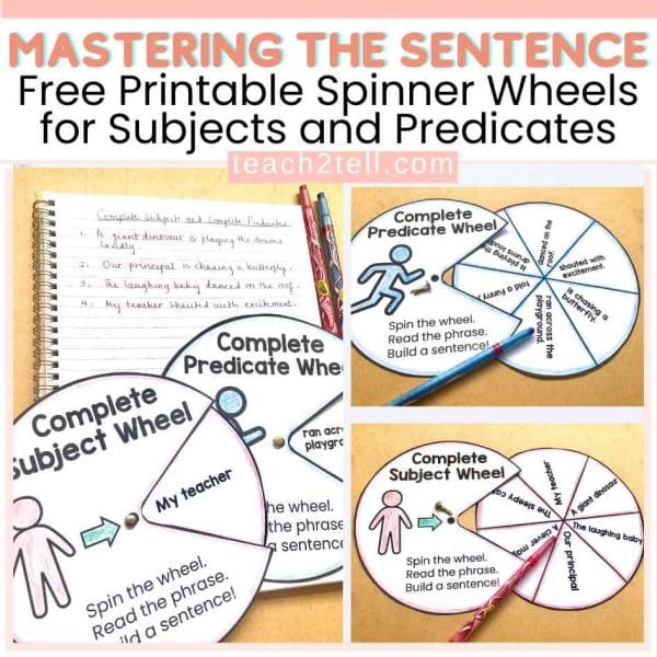 Complete Subject and Complete Predicate Simple Sentences: A Hands-On ...