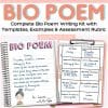 Free Bio Poem Template | National Poetry Month Activity