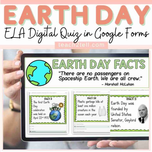 FREE Earth Day ELA Activities | Reading & Grammar Quiz