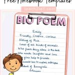 Free Bio Poem Template | National Poetry Month Activity