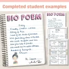 Free Bio Poem Template | National Poetry Month Activity