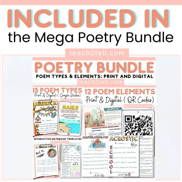 Free Bio Poem Template | National Poetry Month Activity